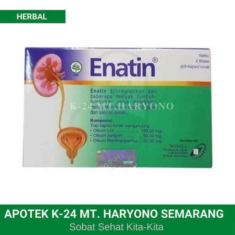 Jual Enatin 18 Kapsul Lunak / Kapsul Herbal Batu Ginjal & Batu Empedu ...