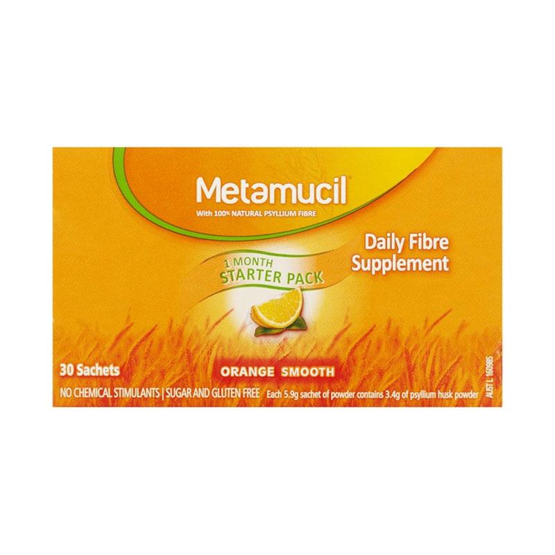 Jual Metamucil Orange Smooth Daily Fiber Supplement [30 Sachets] di ...