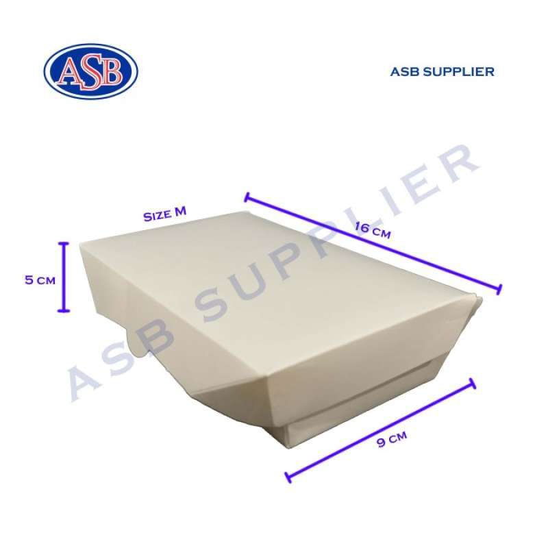 Jual Paper Lunch Box / Tempat Makan Kertas Ukuran M (100 Pcs) Di Seller ...