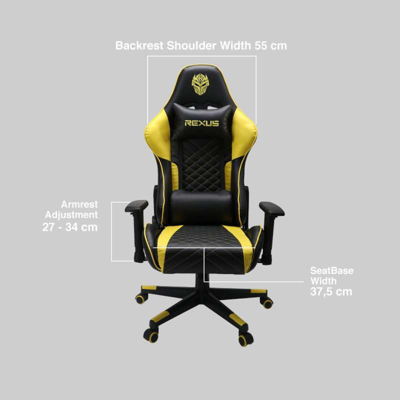 Promo Rexus Gaming Chair Rgc100 - Black Brown Diskon 14% Di Seller ...