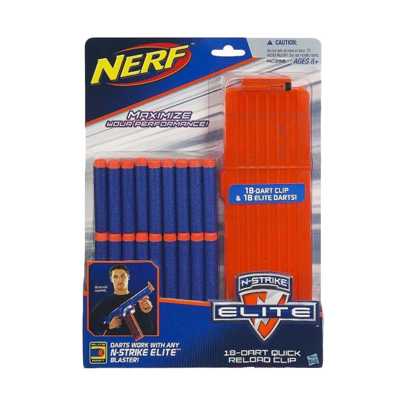Jual NERF A0356 N-Strike Elite Quick Reload Clip Mainan Anak [18 Dart ...