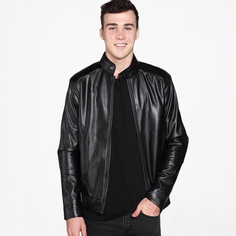 Jual Eksklusif Kulit Domba Asli Jaket Pria - Hitam [D03] - XL Hitam di ...