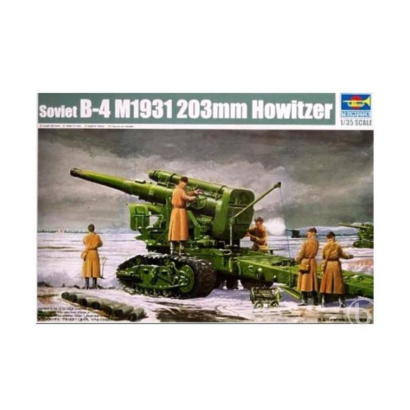 Promo Trumpeter 02307 Soviet B-4 M1931 203 mm Howitzer Model Kit [1:35 ...