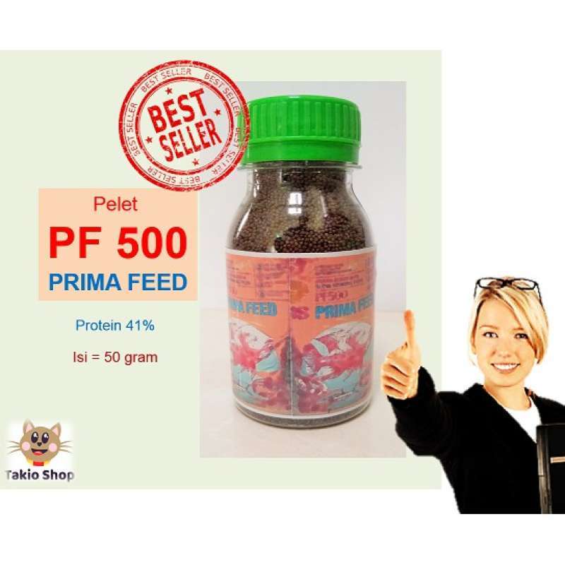 Jual Pelet PF500 PAKAN benih ikan LELE NILA GURAME kemasan BOTOL 50 ...