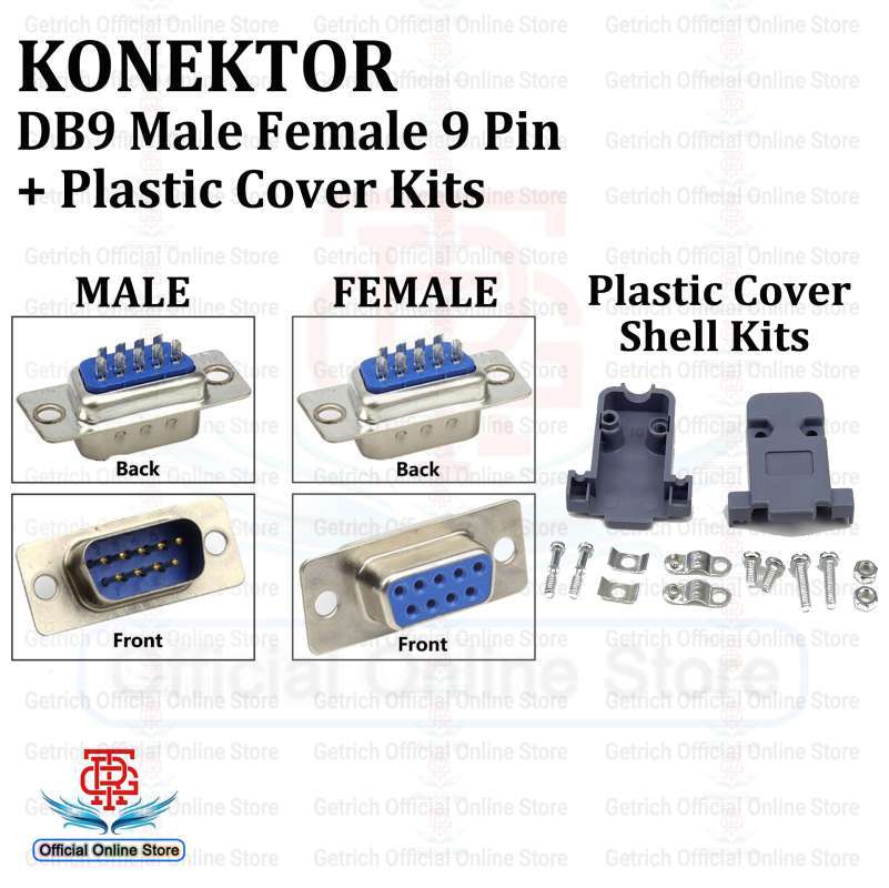 Jual Konektor Db9 Db25 Terminal Socket Connector Male Female Socket ...