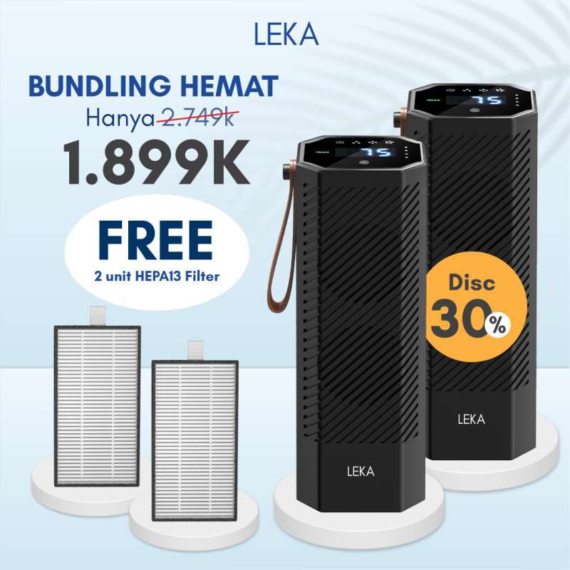 Jual Bundling Hemat - LEKA AP7807 Battery Air Purifier di Seller LEKA ...