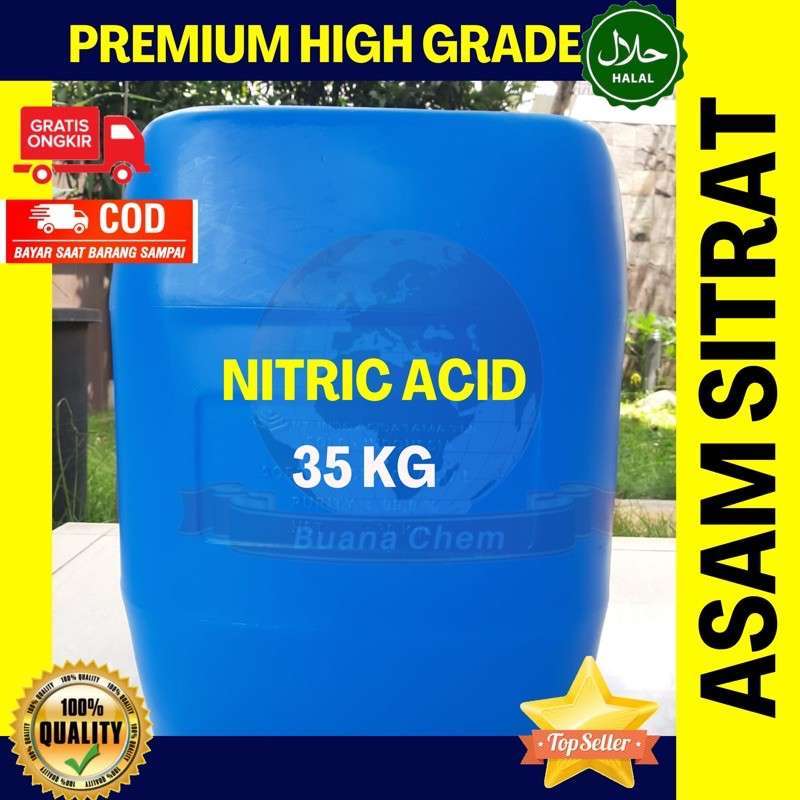 Jual Nitric acid 35 KG / Asam Nitrat / HNO3 di Seller BUANA CHEM - Kota Bandung, Jawa Barat | Blibli