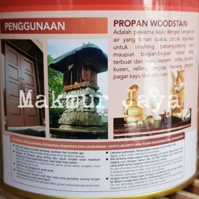 Promo Propan Woodstain PWS-631 Politur Plitur Water Based - Walnut ...
