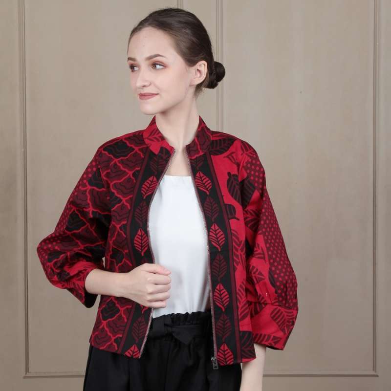 Promo Jaha - Bomber Jaket Batik Wanita Diskon 18% di Seller Exyver ...