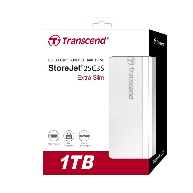 Jual Transcend StoreJet 25C3S USB 3.1 Gen 1 Type C Hard Disk Eksternal ...