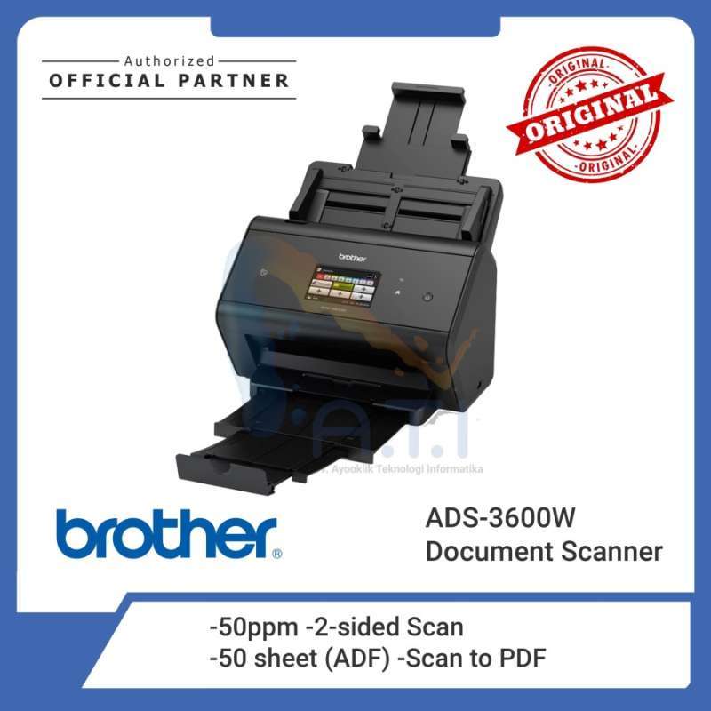 Jual BROTHER Scanner ADS3600W Desktop Scanner ADS 3600W ADS 3600 W ...