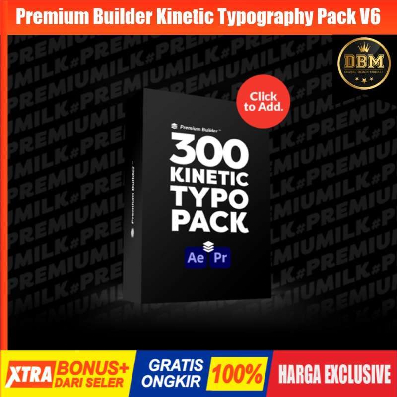 Jual Premium Builder - Kinetic Typography Pack V6 - Premiere Pro & After Effect (Extension) di ...