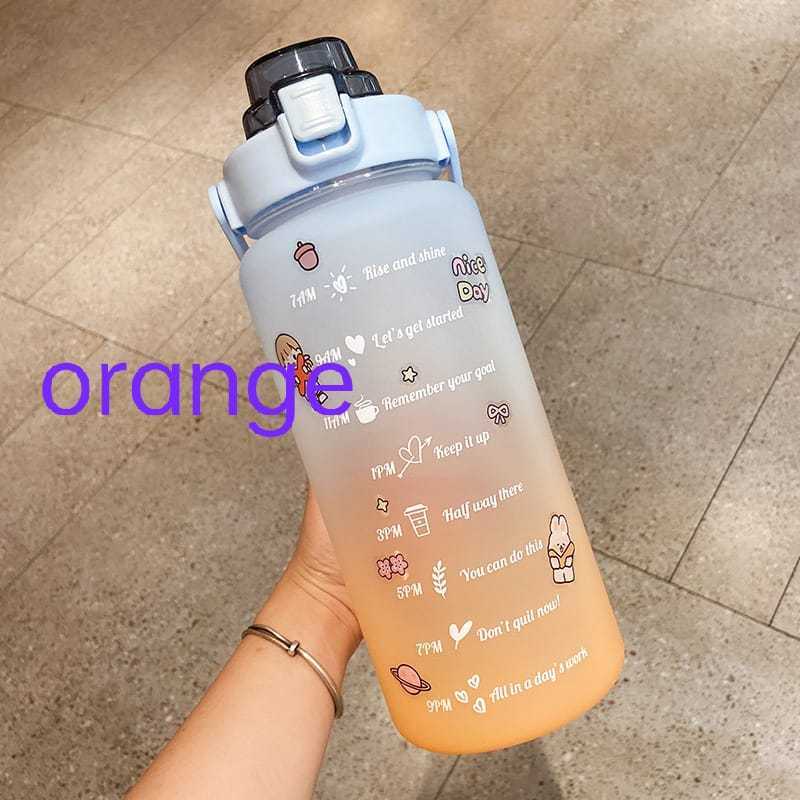Promo Botol viral Air minum 2L FREE STIKER 2D dan 3D Dengan Tutup Flip ...