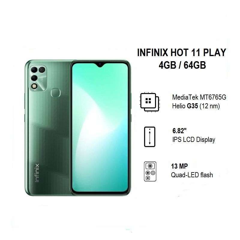 Jual Infinix Hot 11 Play X688b Smartphone - 3gb / 32gb - Garansi Resmi ...