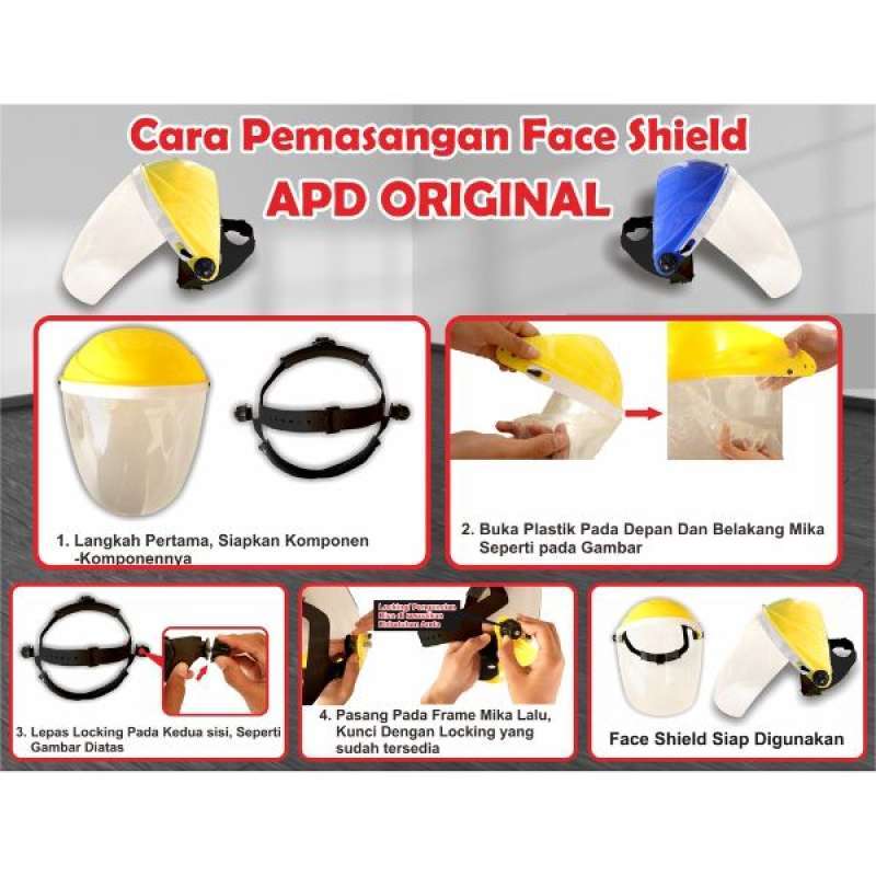 Jual Face Shield Lokal/helm Apd Original/kualitas Premium Di Seller ...
