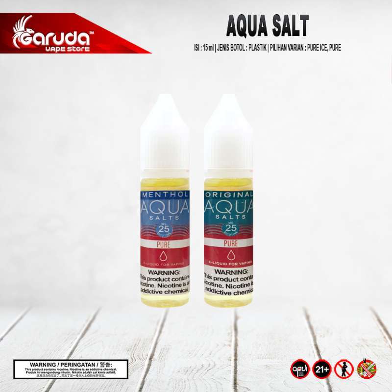 Jual Liquid Saltnic Aqua Series EJM 15ml Bercukai - PURE di Seller ...