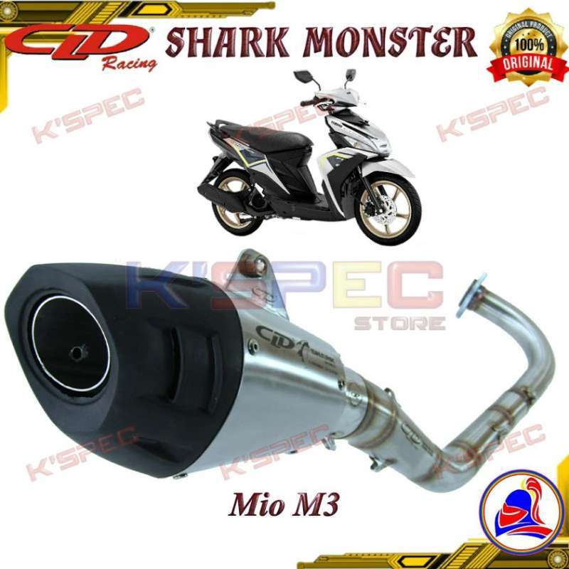 Jual Knalpot CLD Racing type SHARK MONSTER series MIO M3 & MIO 125cc ...
