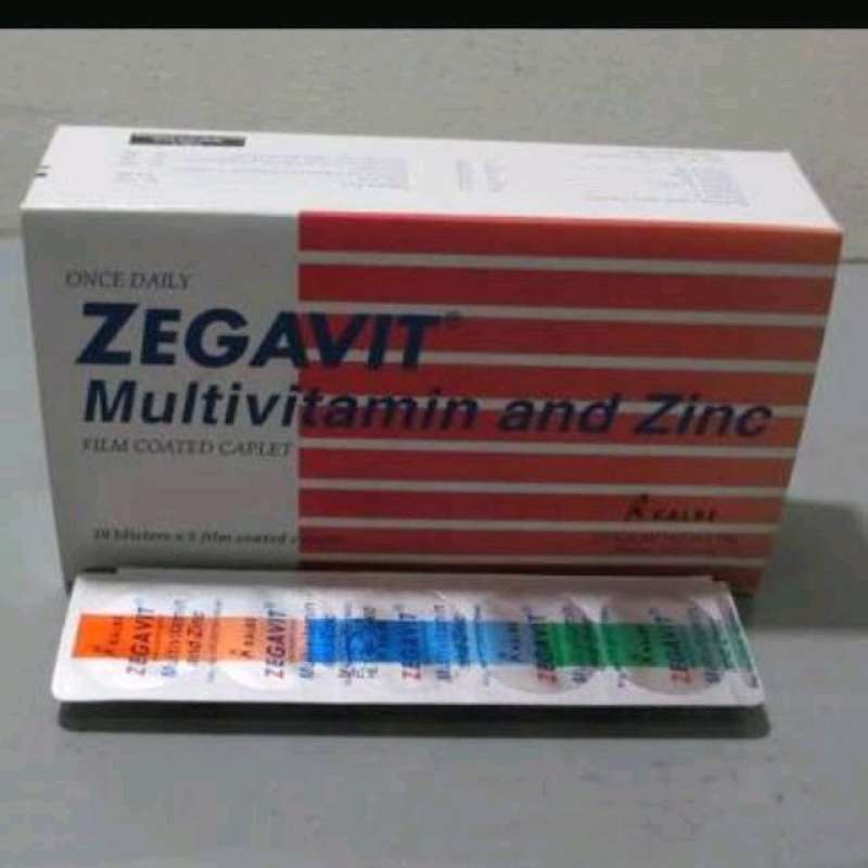 Promo ZEGAVIT Multivitami dan Zink (50 Kaplet) Diskon 30% di Seller ...