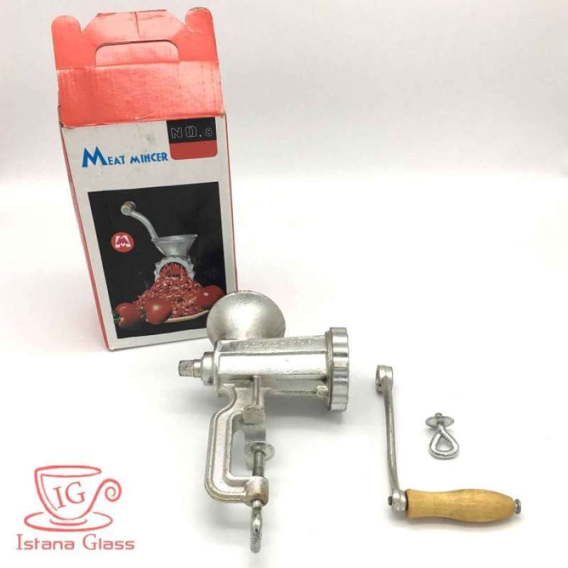Jual MEAT MINCER NO 8 GILINGAN BESI MANUAL DAGING MIE GETUK BUMBU ...
