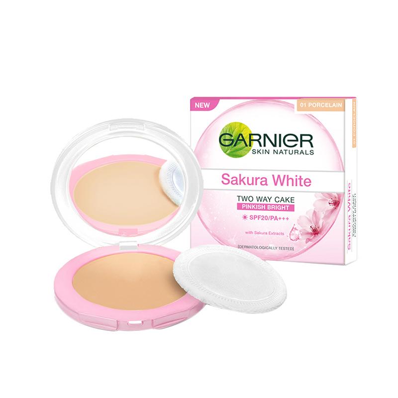 Jual Garnier Sakura White Face Powder Two Way Cake - Porcelain Di ...