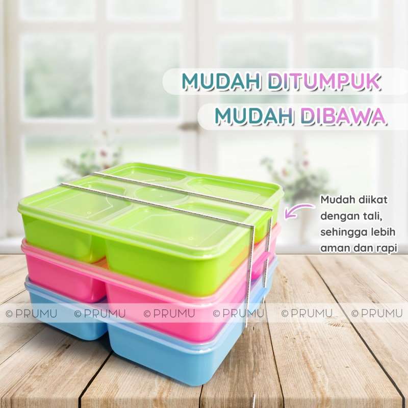 Promo Kotak Makan Catering 5 Sekat - Kotak Bekal - Tempat Makan - Lunch Box - Tempat Bekal ...