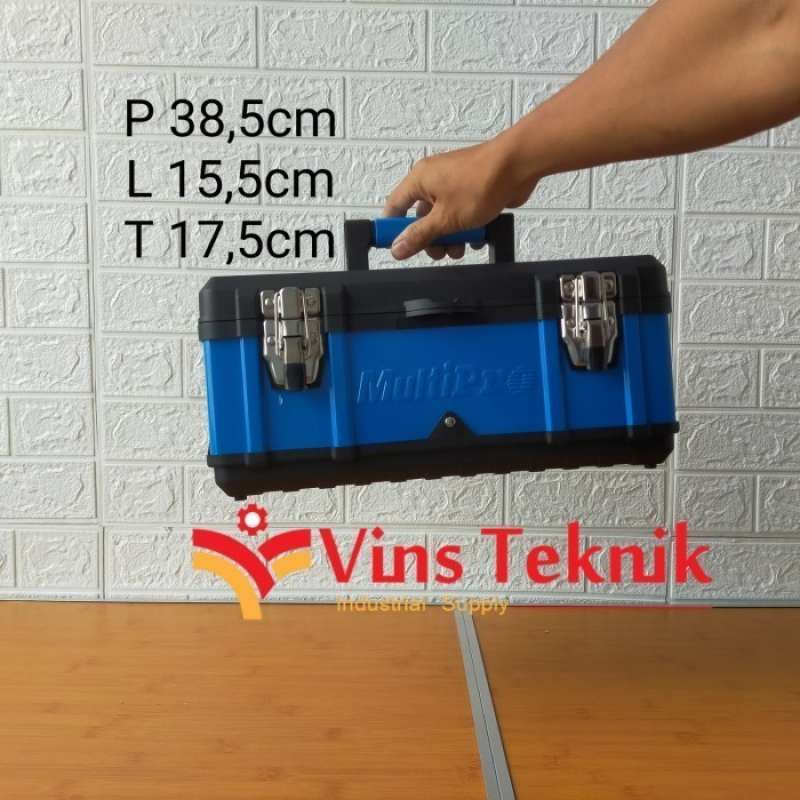Promo toolbox tool box plastik body besi 15.5inch MULTIPRO heavy duty ...
