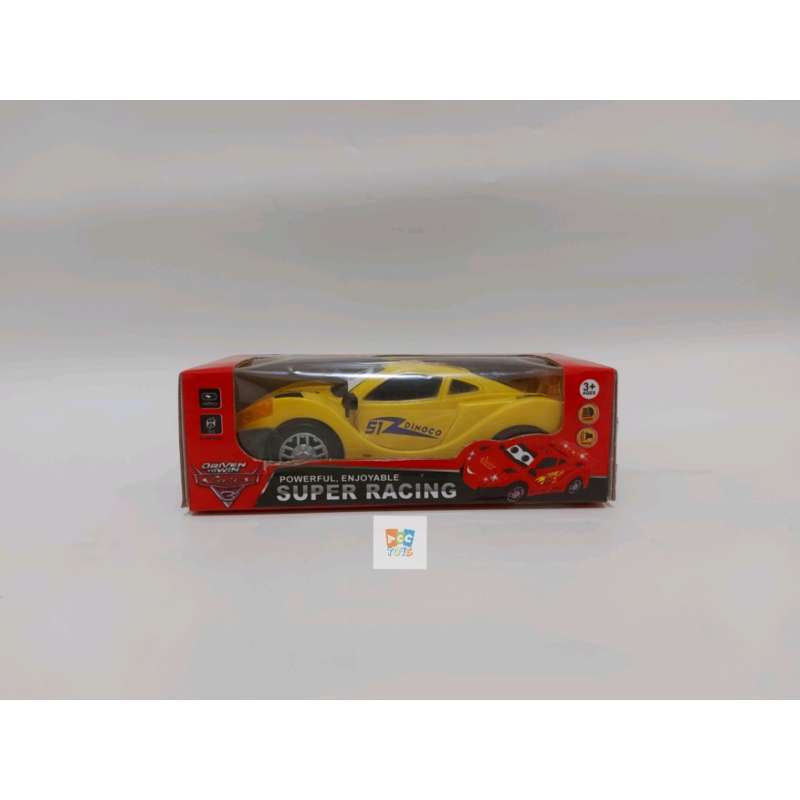 Jual Mainan Baterai Mobil Cars Lightning Mcqueen - Mobil Warna Kuning ...