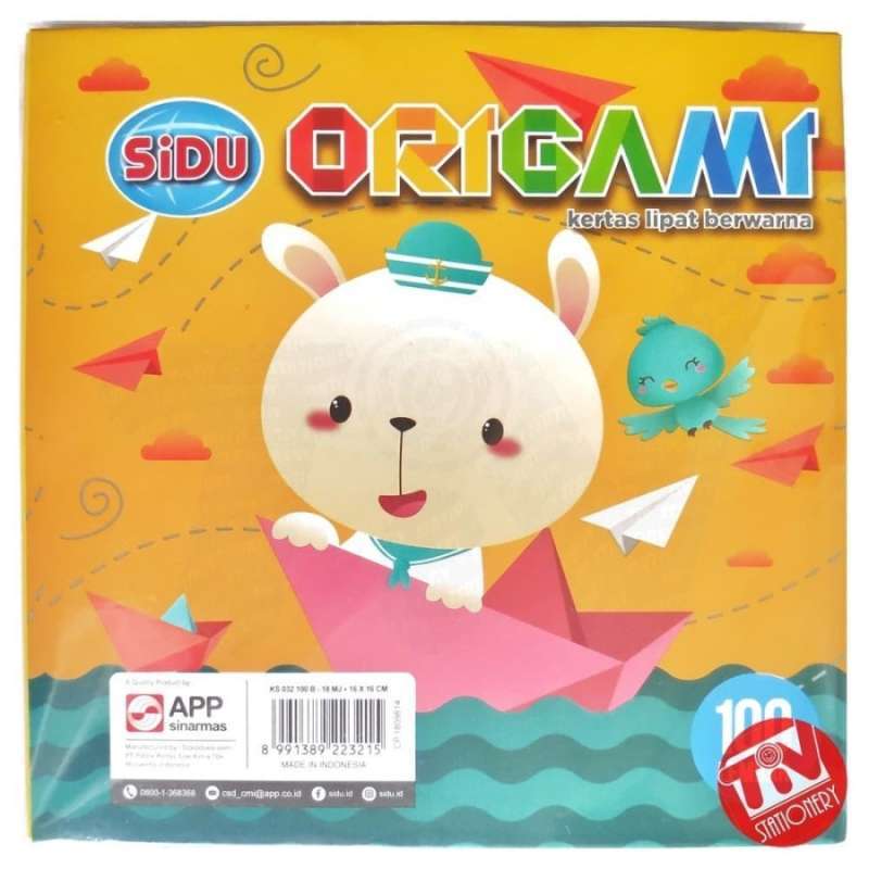 Jual Kertas Lipat / Origami SIDU 16x16 cm (100 lembar) di Seller TiV ...