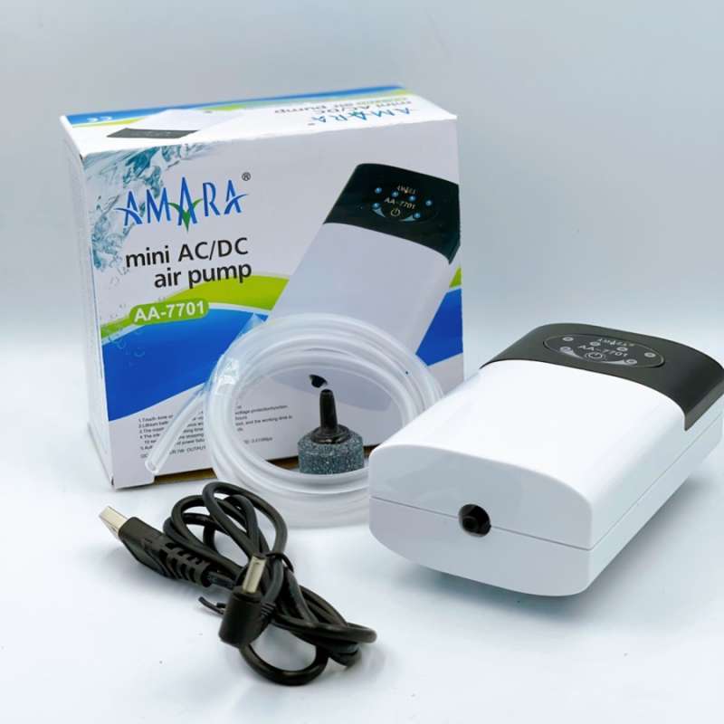 Promo Aerator AMARA ACDC AA 7701 - Air Pump Baterai 1 Lubang AC/DC AC ...