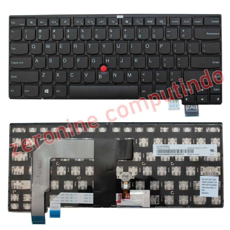 Jual Keyboard Lenovo Thinkpad T460s T470s New S2 00PA411 00PA493 ...