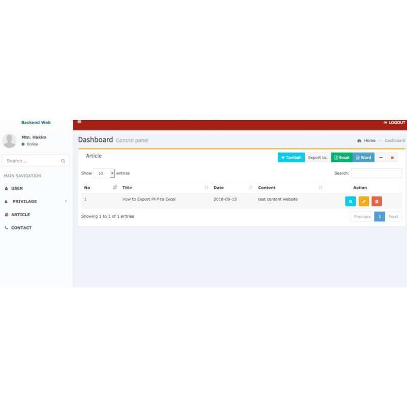 Jual Source Code Crud Generator Dengan Framework Codeigniter Admin LTE ...