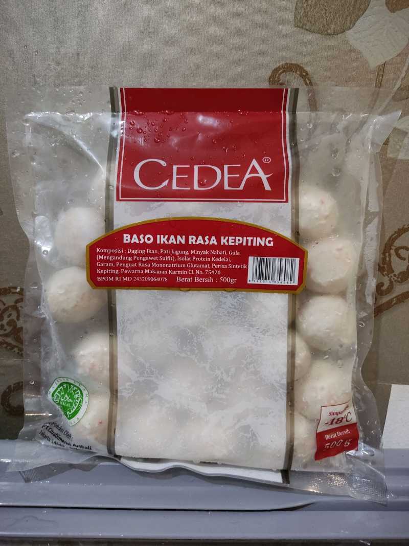 Jual Cedea Baso Ikan Rasa Kepiting Beku Frozen 500 gram di Seller Happy ...