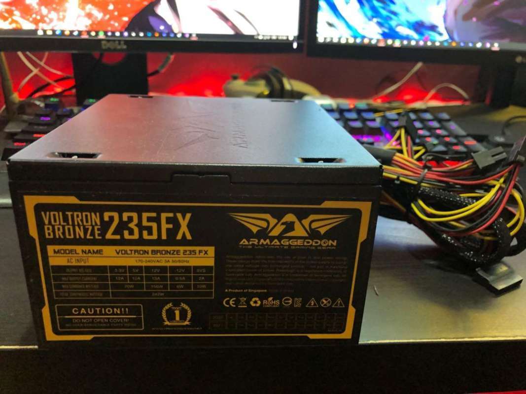 Promo Power Supply Armaggeddon 235 FX Voltron Bronze 242 wat PSU Gaming ...