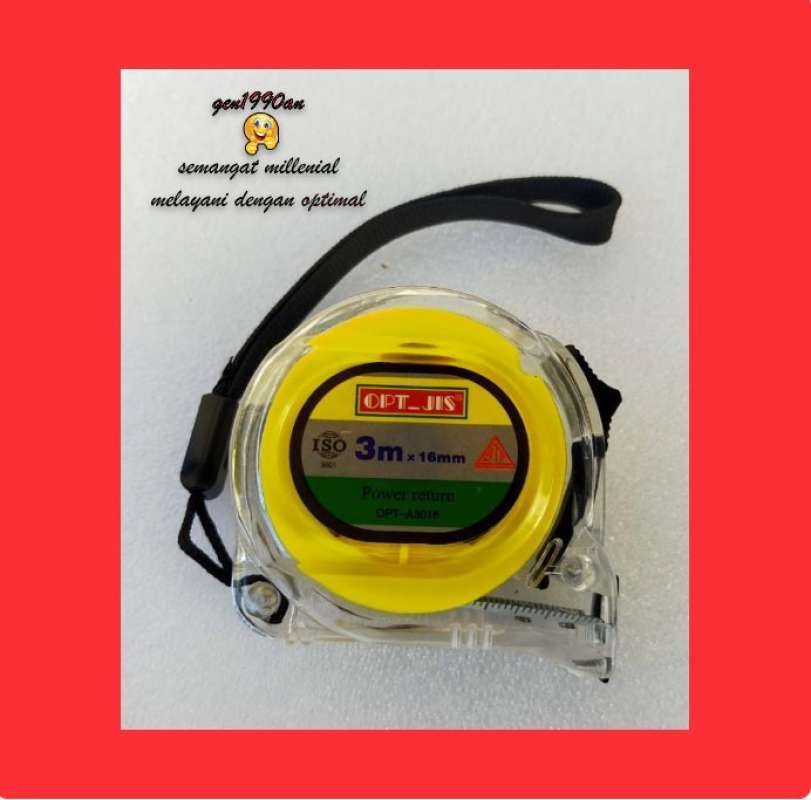 Promo Meteran Kuning 3M 5M transparan OPT JIS measuring tape - 3 Meter Diskon 27% di Seller ...