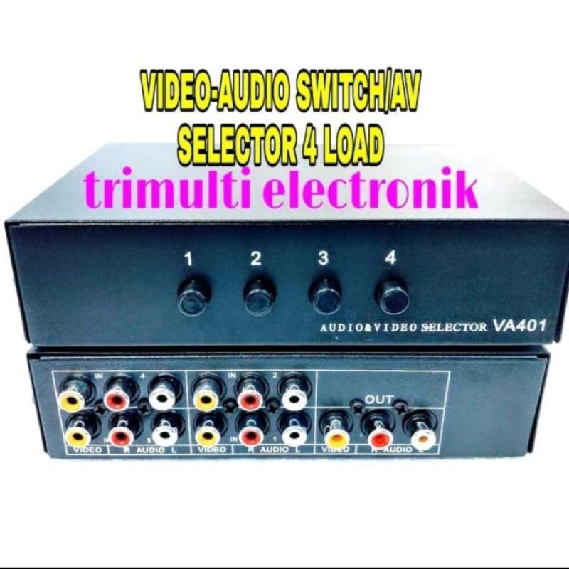 Jual BEST PROMO AV SELECTOR 5 IN 1 - CHANNEL AUDIO-VIDEO SWITCHER TANPA ...