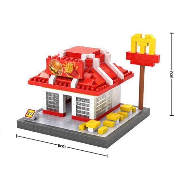Jual Bricks Nano Block Loz Blocks Creator 9391 Fast Food Set Di Seller ...