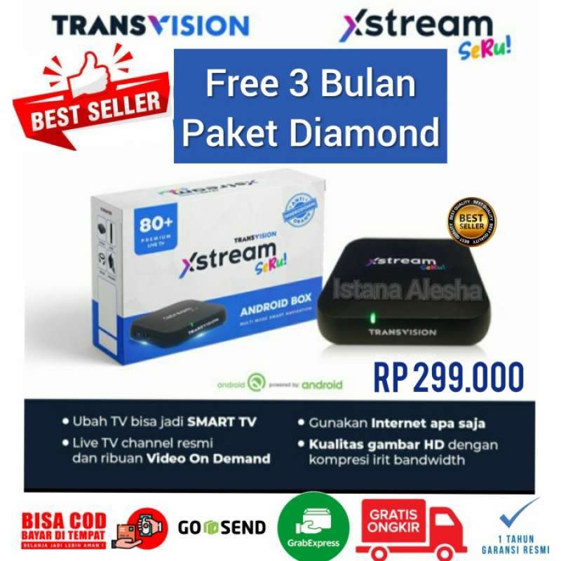 Jual BEST PROMO XSTREAM SERU TRANSVISION - ANDROID TV BOX di Seller ...