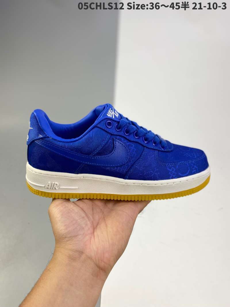 Jual Clip x fragment design x Nike Air Force 1 cz3986-001 black silk ...