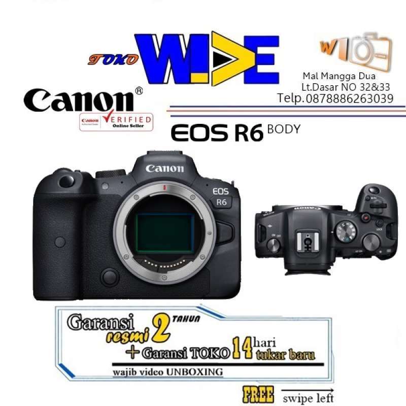 Jual Canon EOS R6 Body / Camera Canon Mirrorless EOS R6 Body / Canon R6 ...