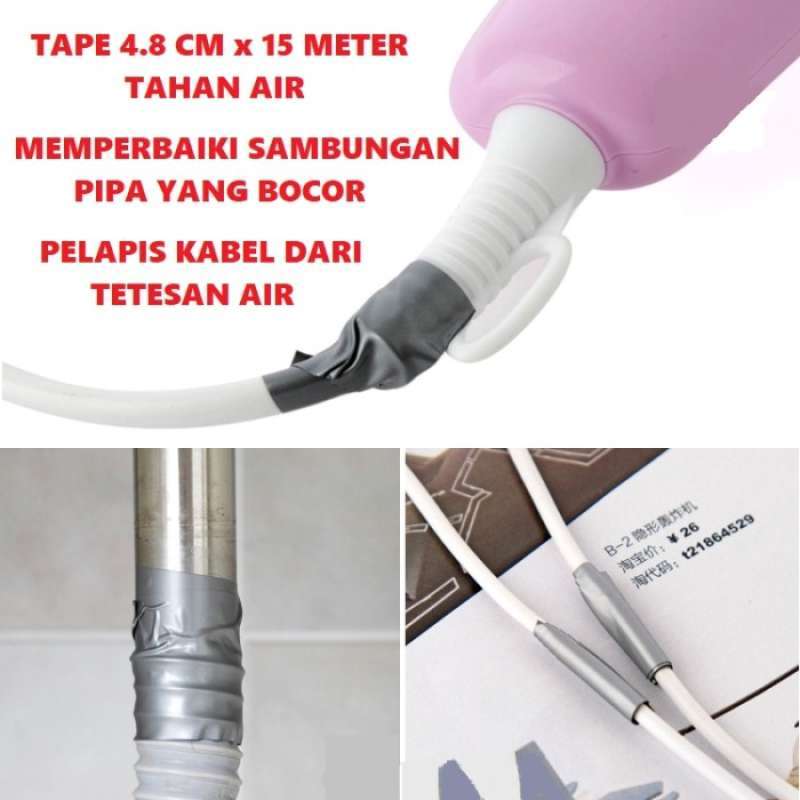 Promo Gratis Ongkir 15 Meter Perekat Penutup Pipa Bocor Pipe Leak ...
