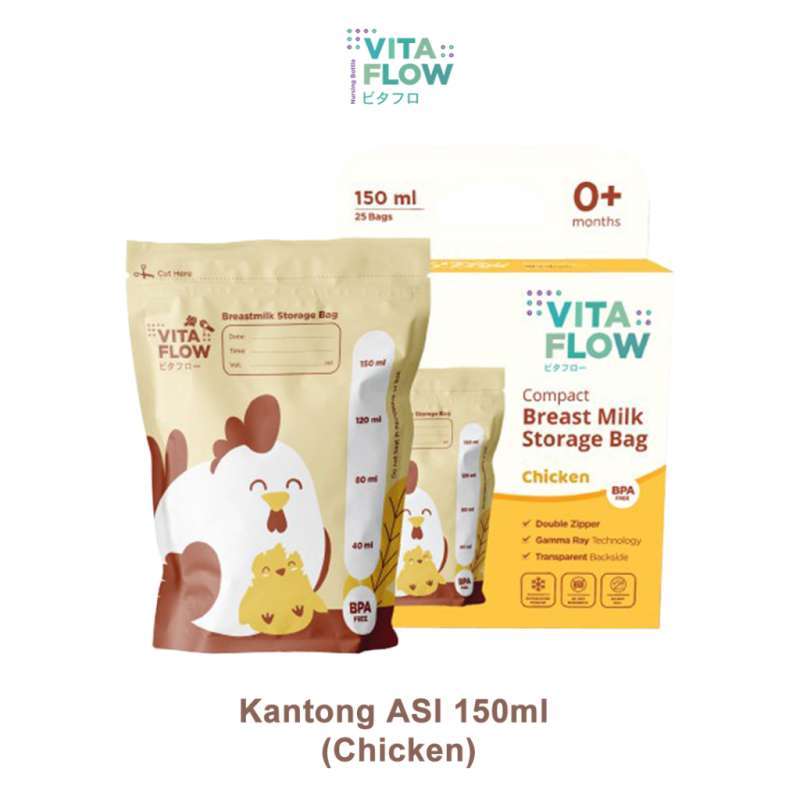 Promo VITAFLOW KANTONG ASI CHICKEN ANTI BOCOR PLASTIK ASI VITA FLOW ...