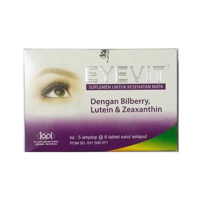 Promo Eyevit 1 Box Isi 30 Tablet Vitamin Mata Diskon 9% di Seller ...