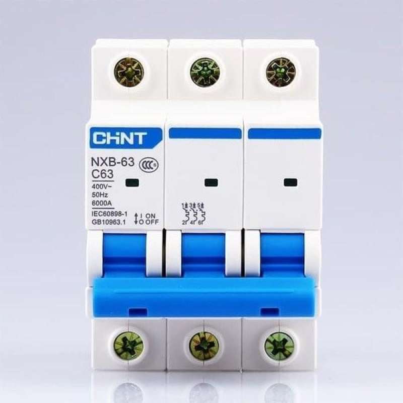 Jual CHINT MCB NXB 3P 6kA 3Phase 6A 10A 16A 20A 25A 32A 40A SNI - 10A di Seller ElectricalmartID ...