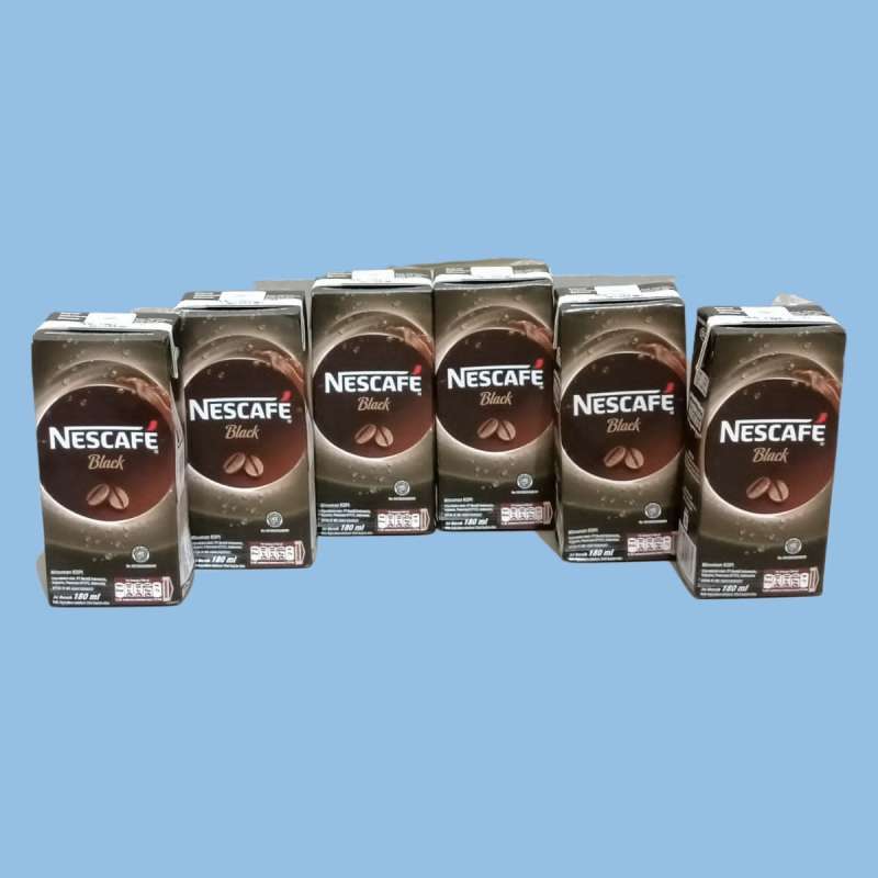 Jual Nescafe Black Coffee Uht Kopi Siap Minum 180ml [6 Kotak] Di Seller ...