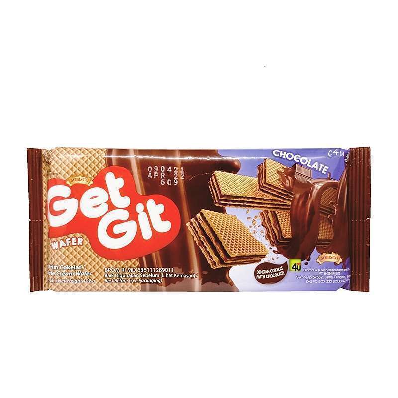 Jual Get Git Wafer Chocolate Renyah [ 24 X 102g / 1 Dus ] Di Seller ...