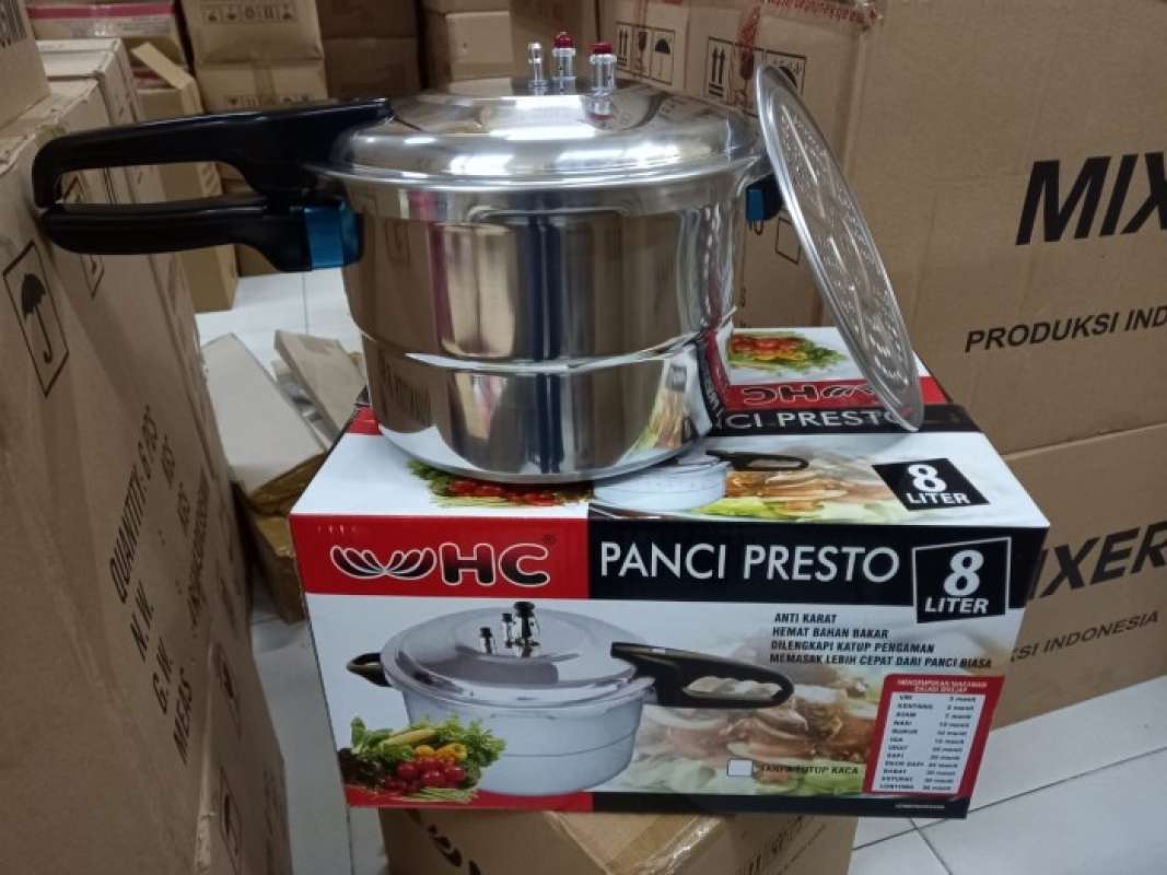Jual RECOMMENDED PANCI PRESTO HC 8 LITER TANPA TUTUP KACA di Seller SOLUSI GEMILANG - | Blibli