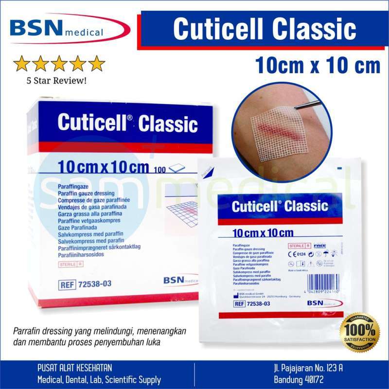 Jual Cuticell Classic 10 Cm X 10 Cm @pcs Kasa Steril Untuk Luka Di ...