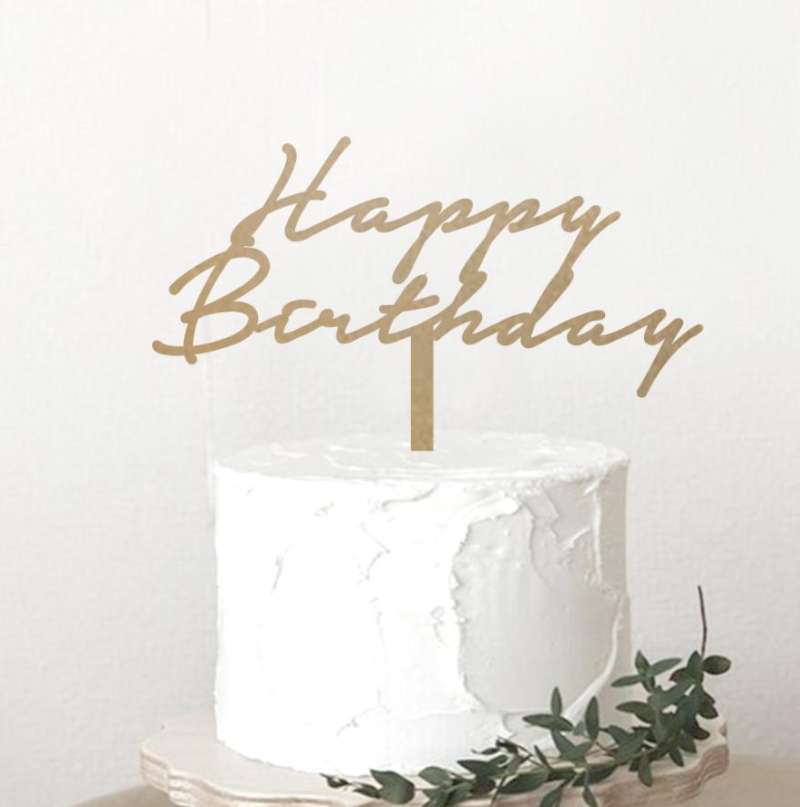 Jual Cake topper happy birthday rustic / cake topper birthday / hiasan ...