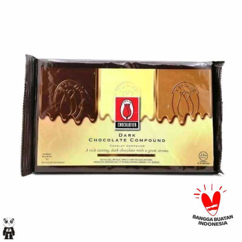 Jual Coklat Tulip Dark Chocolate Ecer Compound Master Baker per 1 kg di ...