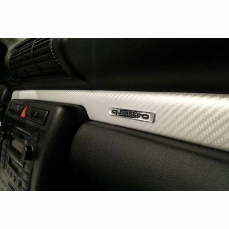 Promo Sticker Carbon White putih panel dashboard mobil motor 50cm ...